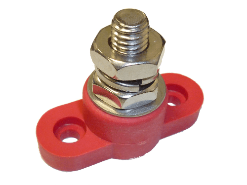 Power Distribution Post -Single distribution post RED 10mm stud M10 ALT ...