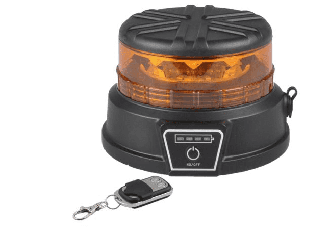 Rechargeable Remote LED Beacon 7 4V 5200mA Amber Mag Base Bx1 0-445-14