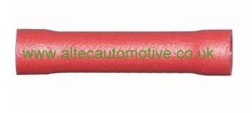 RED BUTT SPLICE CONNECTOR Conductor size 0 25mm2 - 1 5mm2
