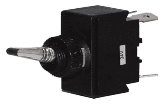 Red/Green LED Change Over Toggle Switch - 24V-0-658-53