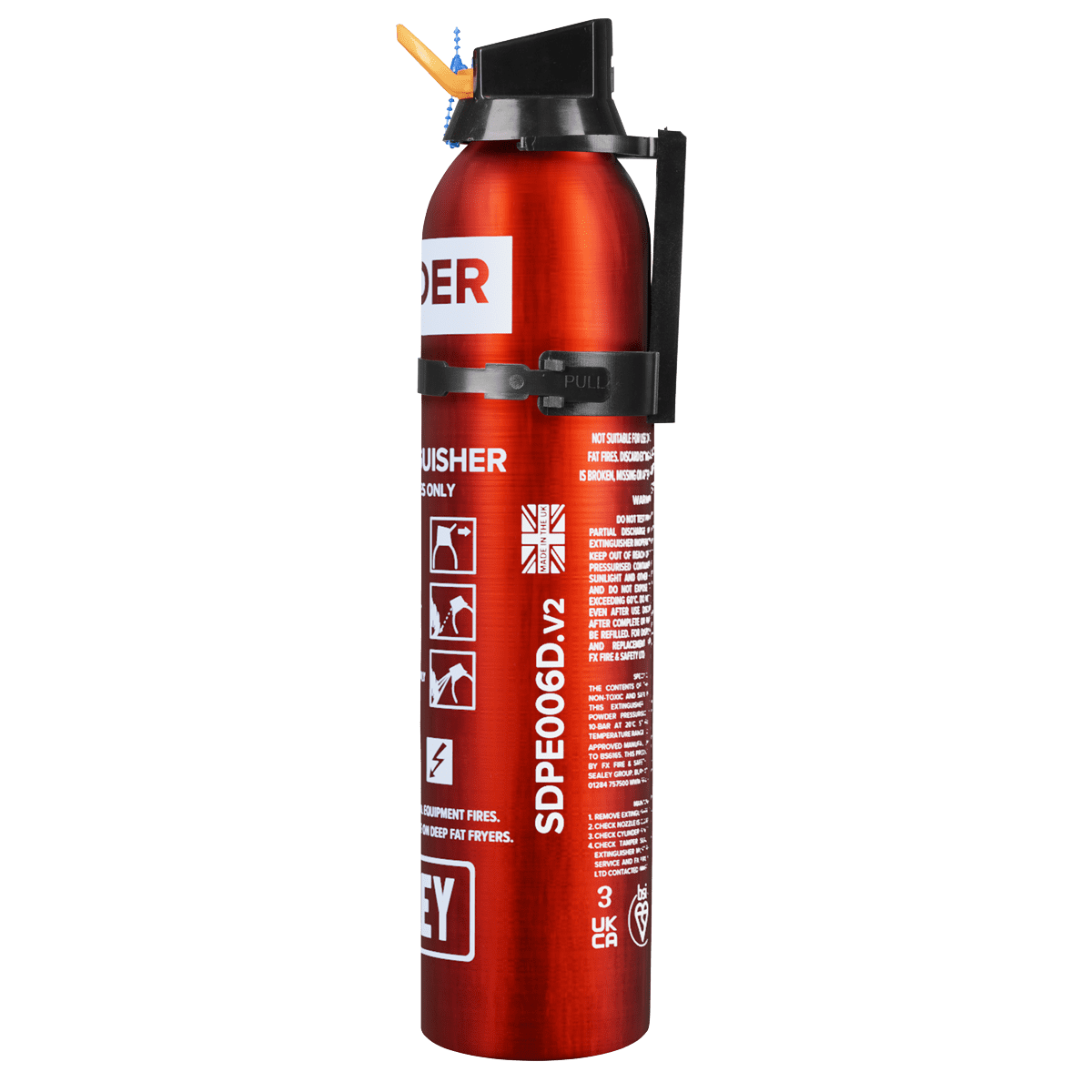 Fire Extinguisher 0.6kg Dry Powder - Disposable