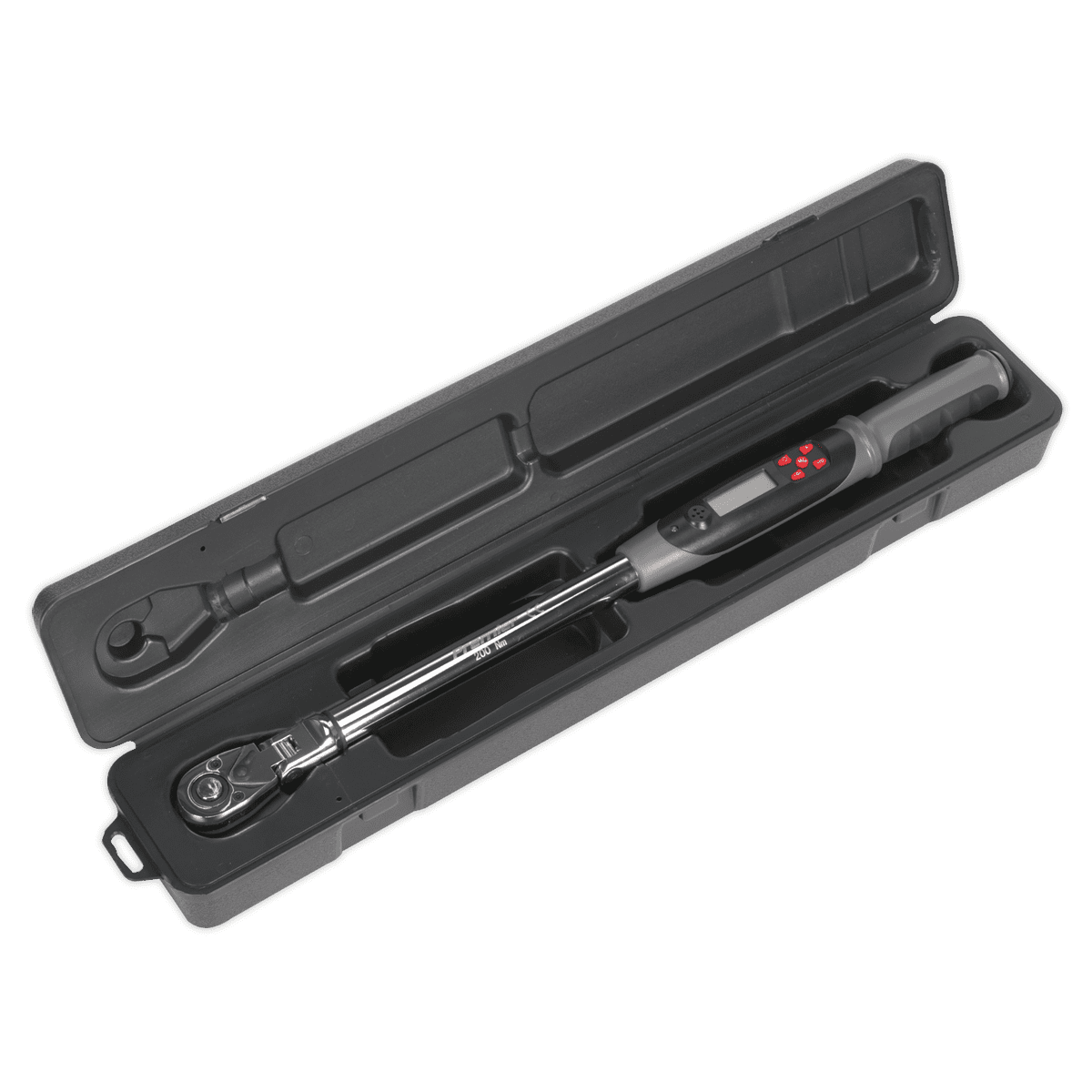Angle Torque Wrench Flexi-Head Digital 1/2"Sq Drive 20-200Nm(14.7-147 ...