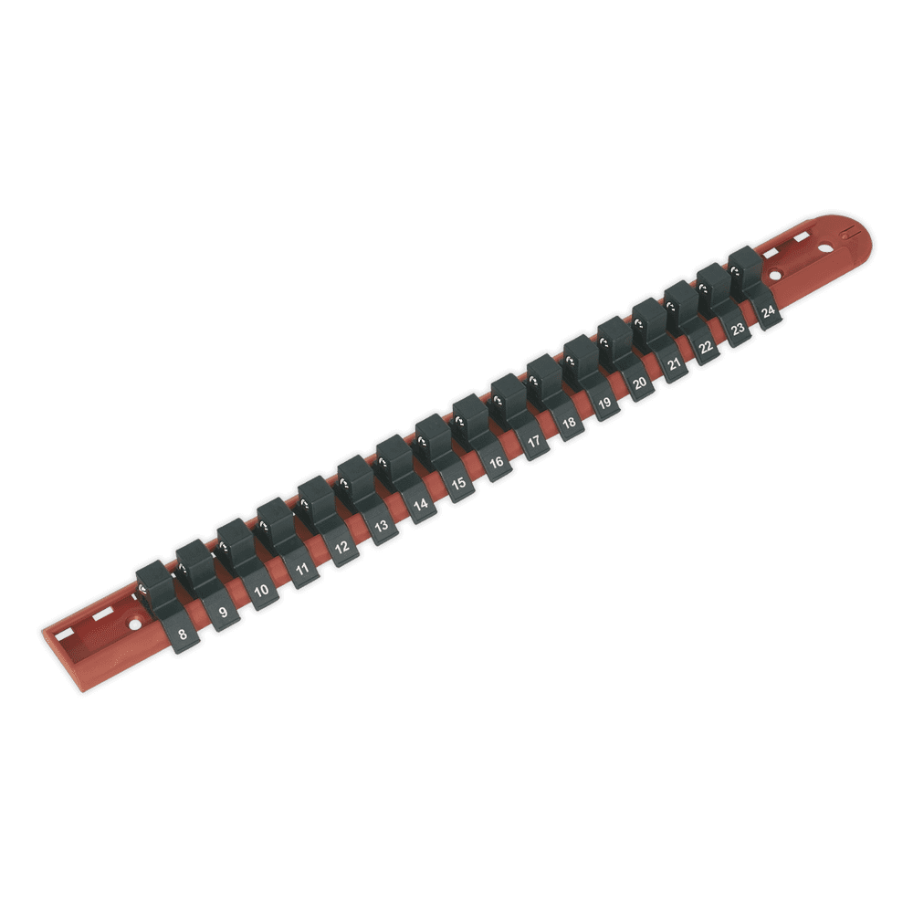 Socket Retaining Rail with 17 Clips 1/2"Sq Drive