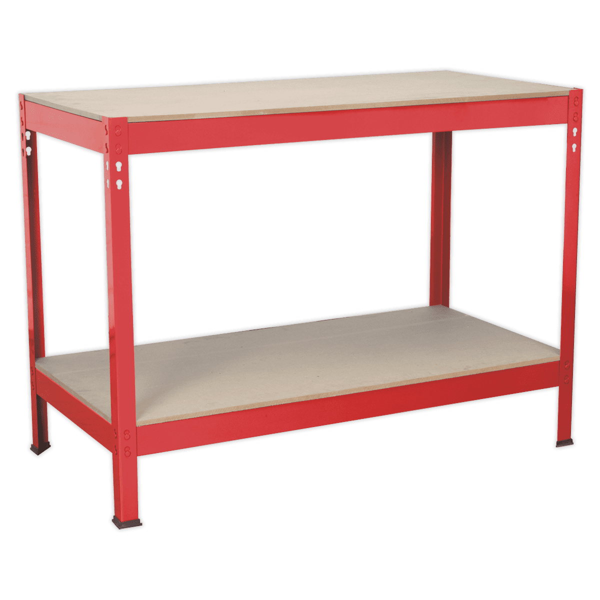 Workbench 1.2m Steel Wooden Top