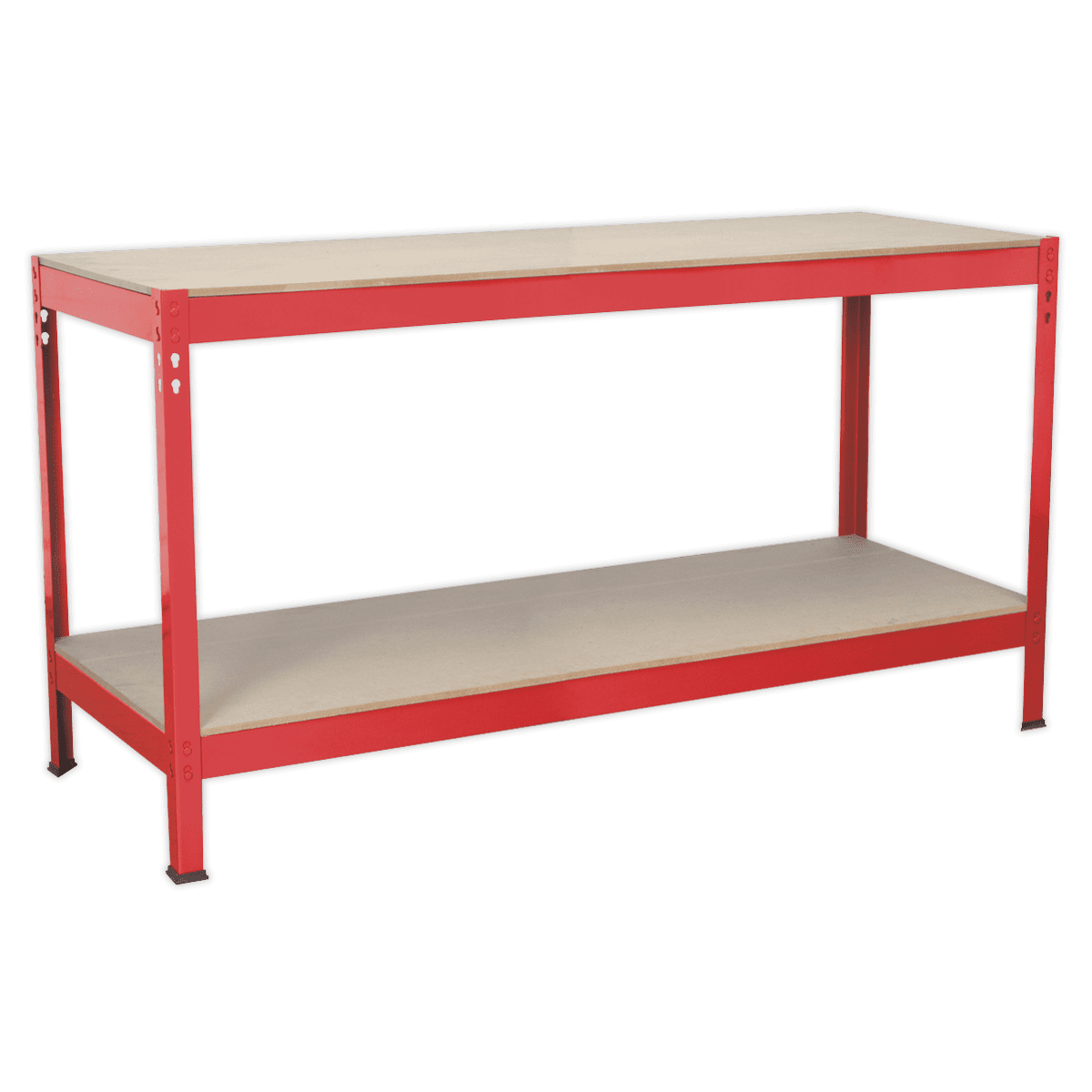 Workbench 1.53m Steel Wooden Top