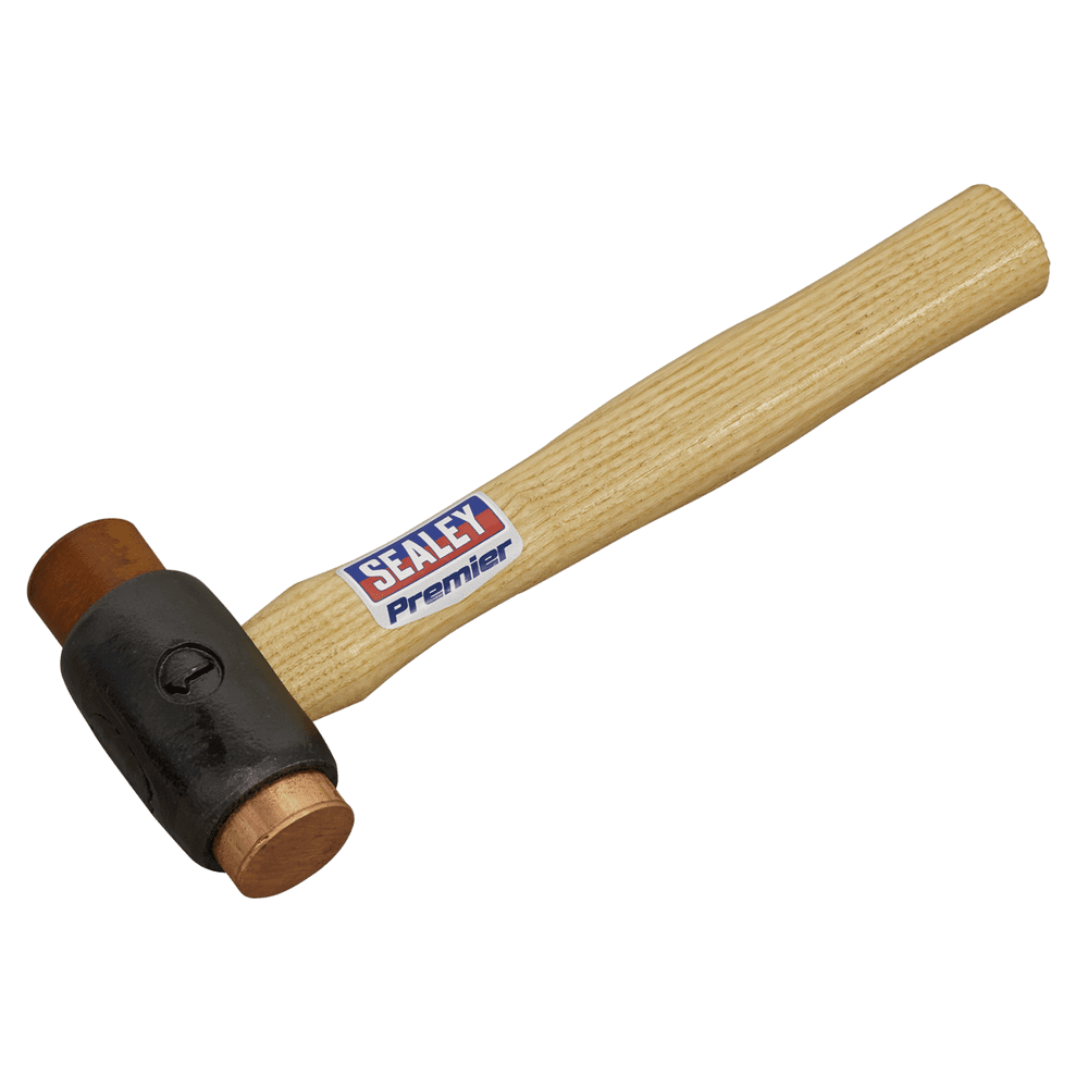 Copper/Rawhide Faced Hammer 1.5lb Hickory Shaft