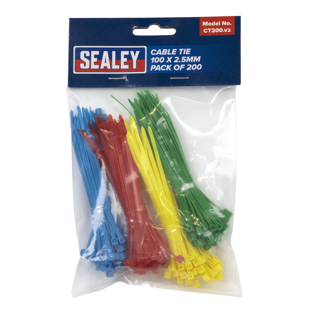 Cable Tie Assortment 100 x 2.5mm Pack of 200