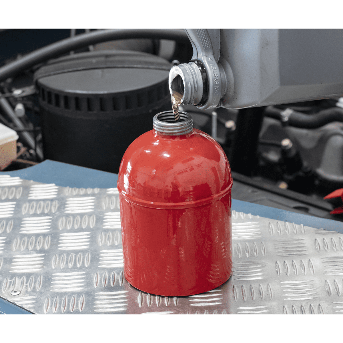 Metal Oil Can Flexible Spout 1000ml