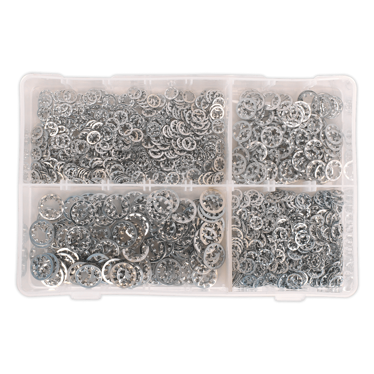 Lock Washer Assortment 1000pc Serrated Internal M5-M10 Metric