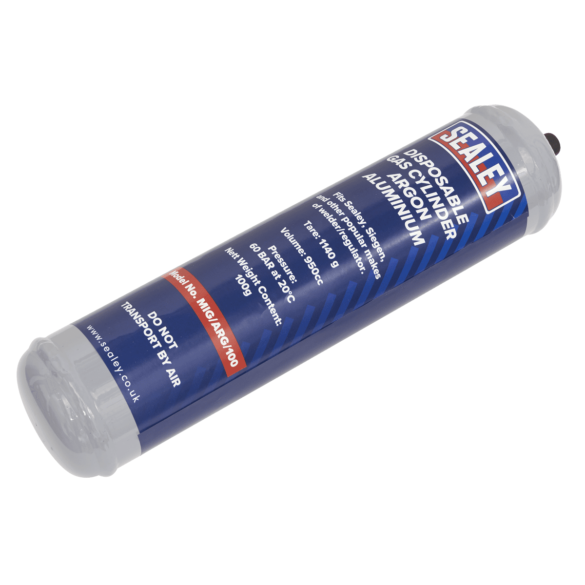 Gas Cylinder Disposable Argon 100g - Box of 12