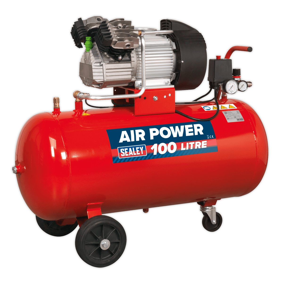 Air Compressor 100L V-Twin Direct Drive 3hp