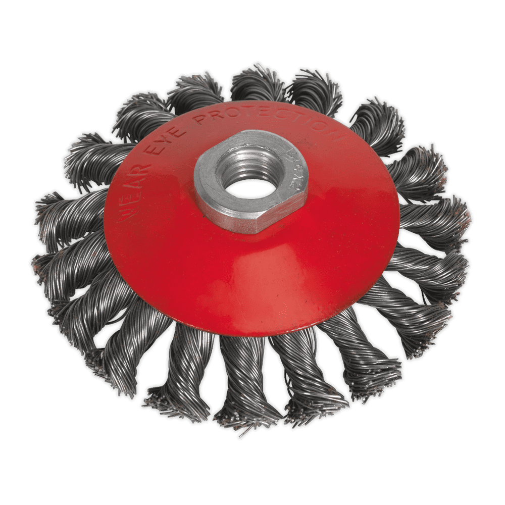 Conical Wire Brush Ø100mm M10 x 1.5mm