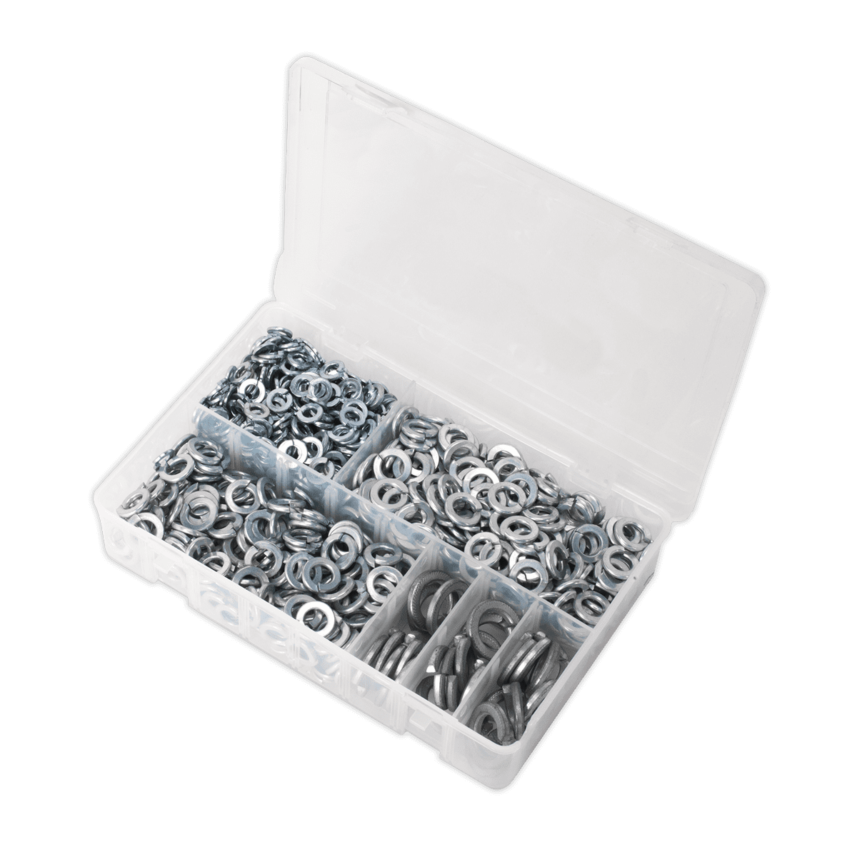 Spring Washer Assortment 1010pc DIN 127B M6-M16 Metric Zinc