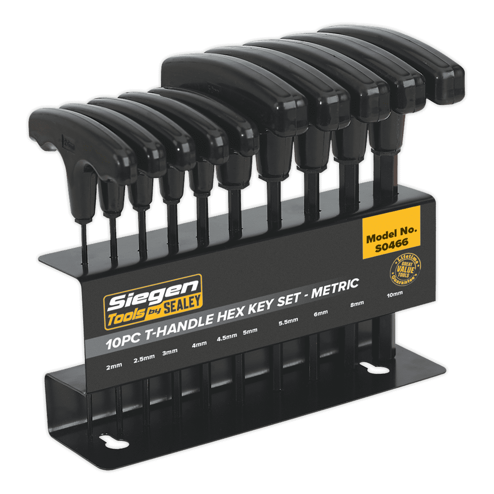 Hex Key Set 10pc T-Handle - Metric