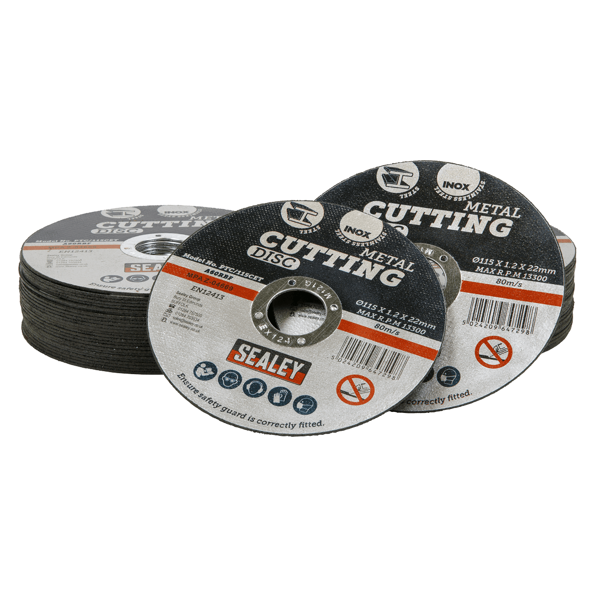 Cutting Disc Ø115 x 1.2mm Ø22mm Bore - Pack of 50