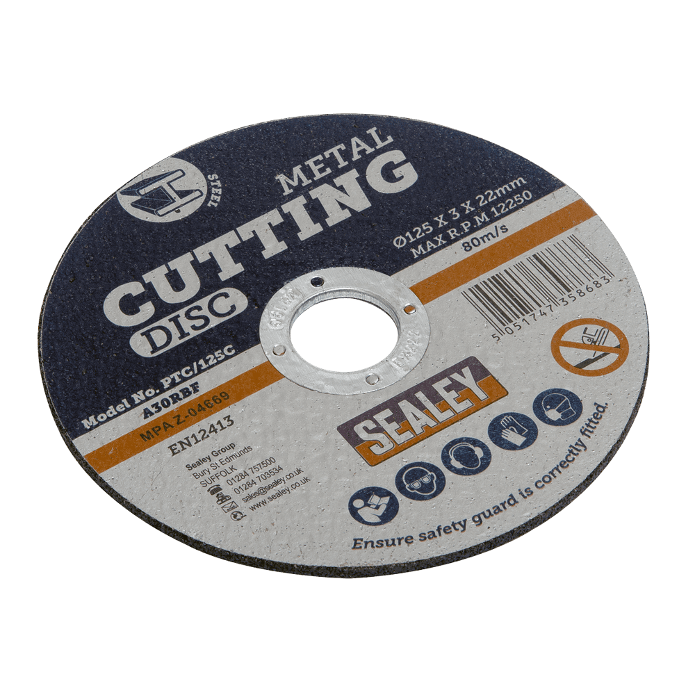 Cutting Disc Ø125 x 3mm Ø22mm Bore