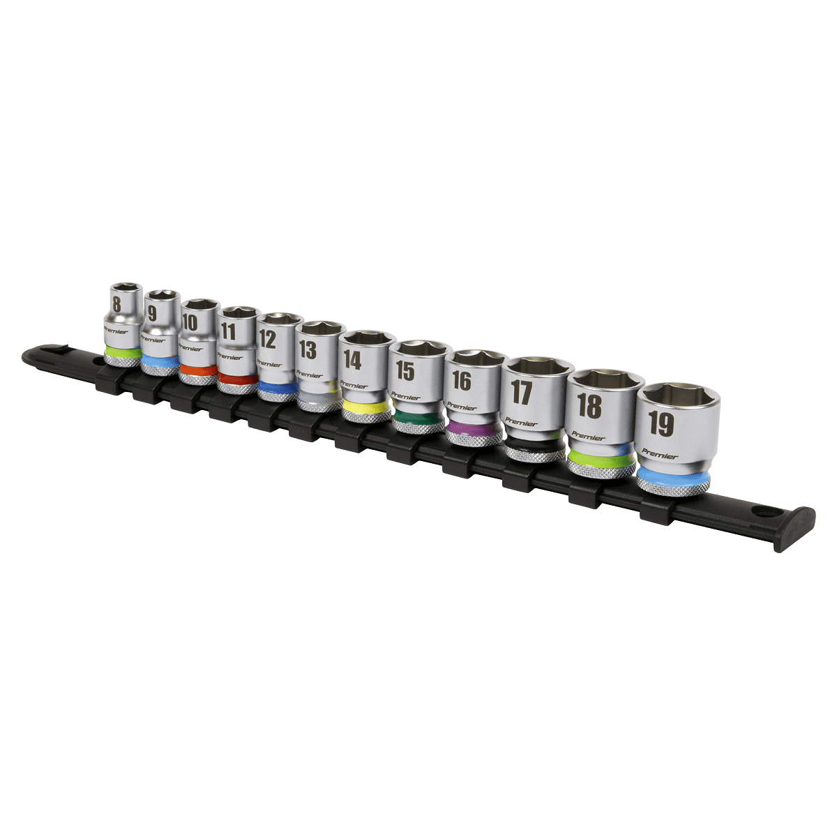 Socket Set 12pc 3/8"Sq Drive 6pt WallDrive® Metric