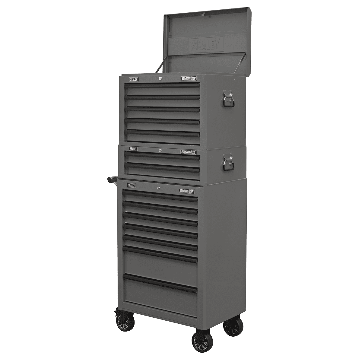 Topchest, Mid-Box & Rollcab Combination 14 Drawer with Ball-Bearing ...