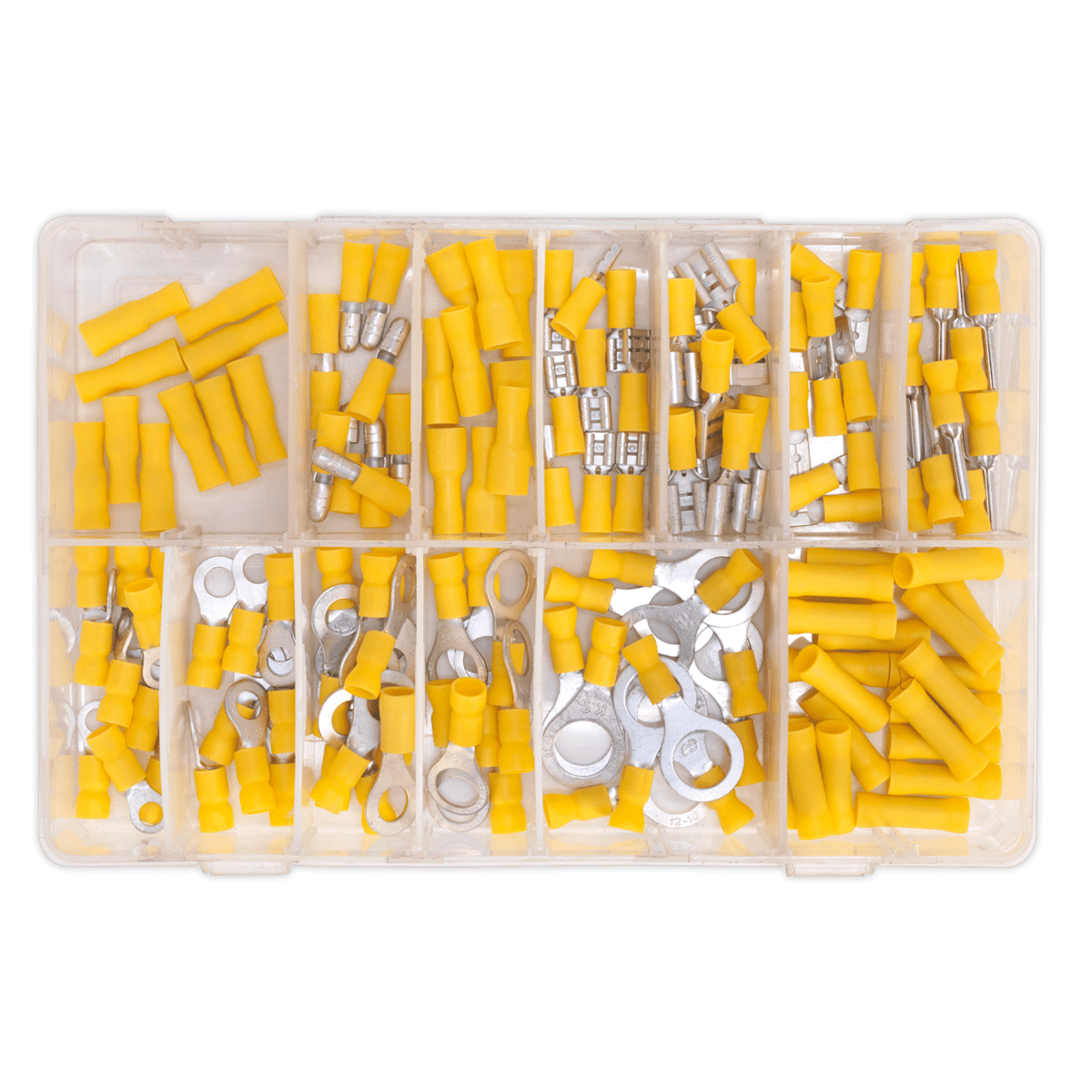 Crimp Terminal Assortment 140pc Yellow