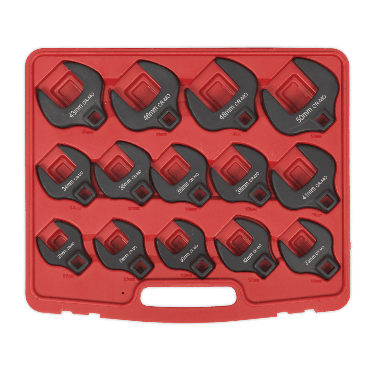 Crow's Foot Spanner Set 14pc 1/2"Sq Drive Metric