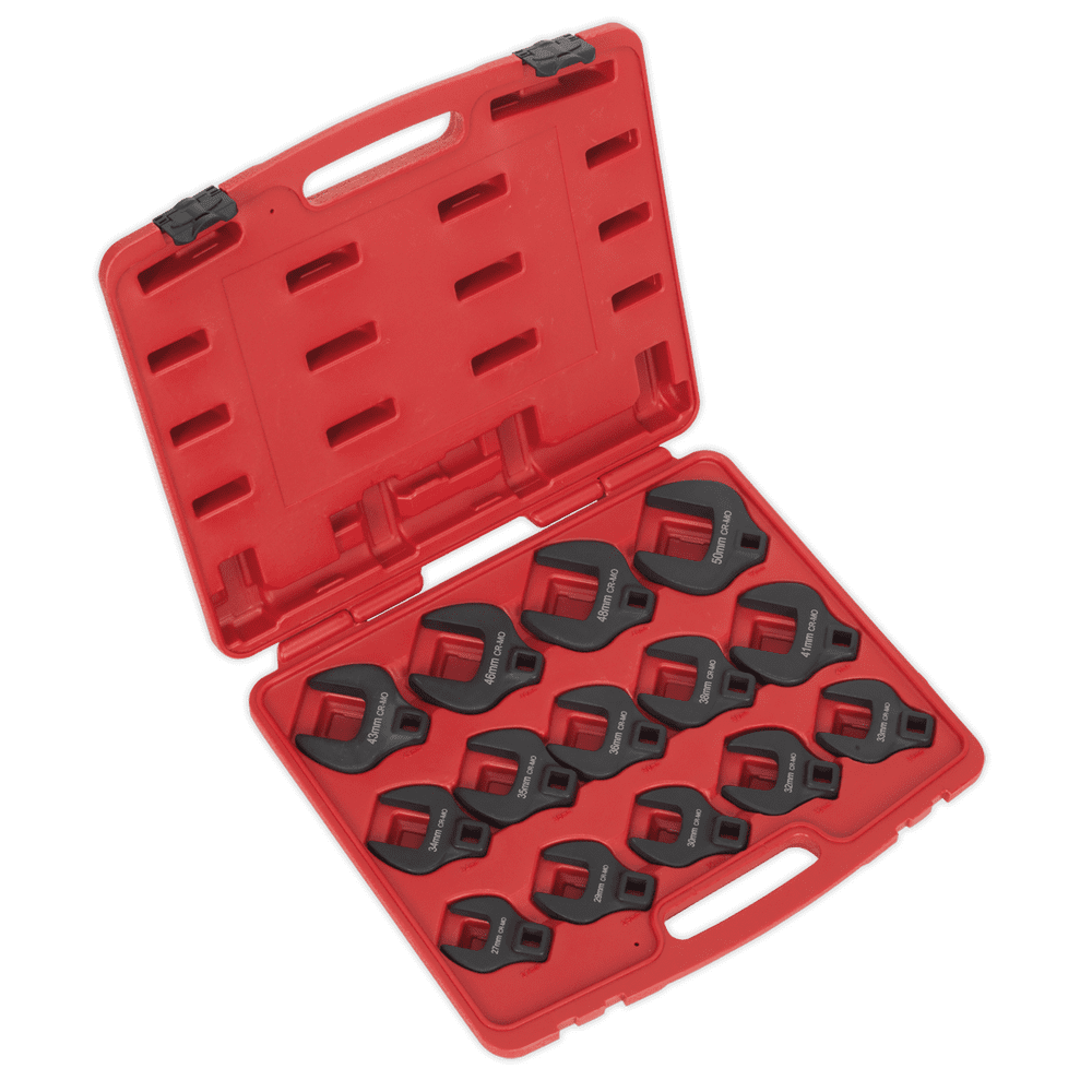 Crow's Foot Spanner Set 14pc 1/2"Sq Drive Metric