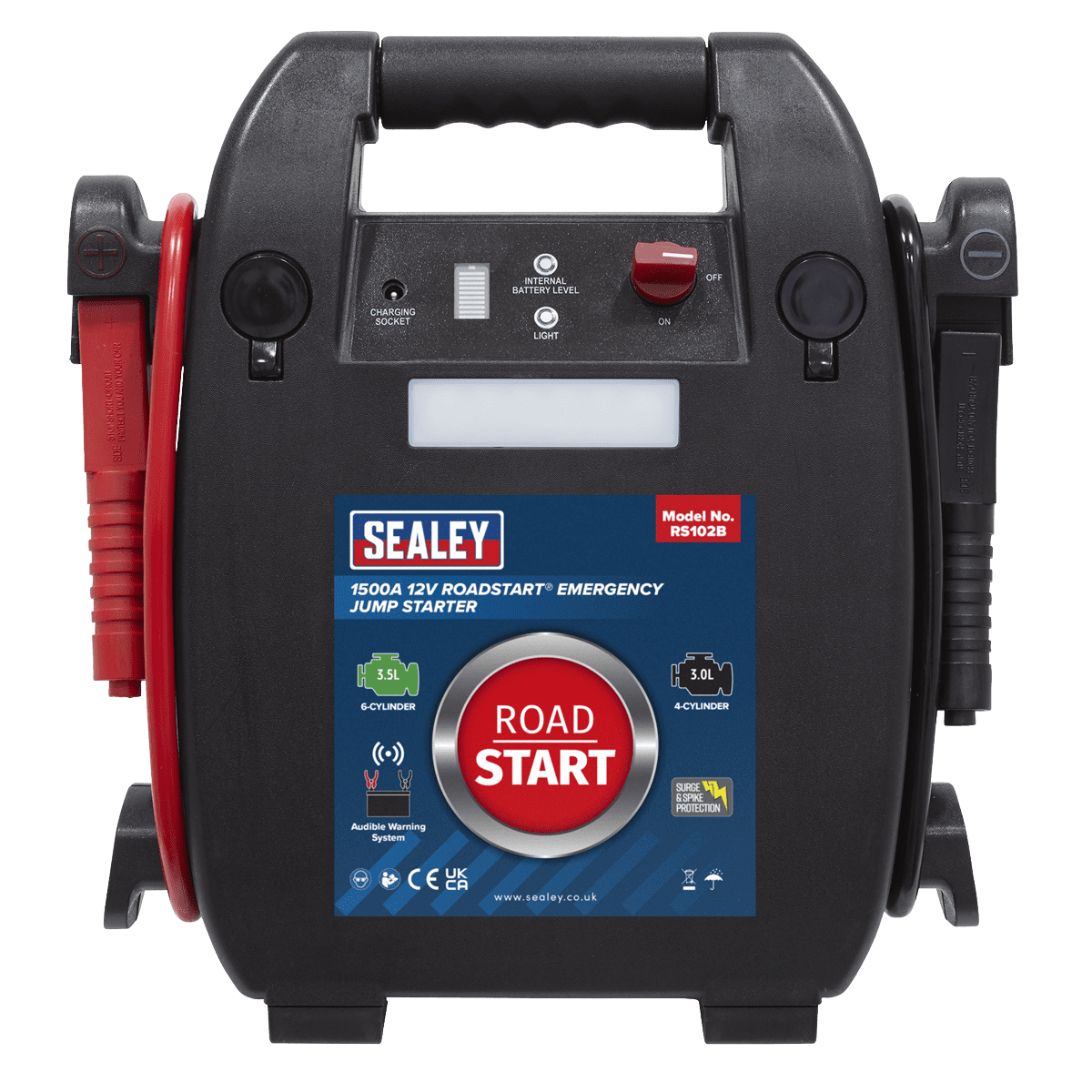 RoadStart® Emergency Jump Starter 12V 3.5L 6-Cylinder