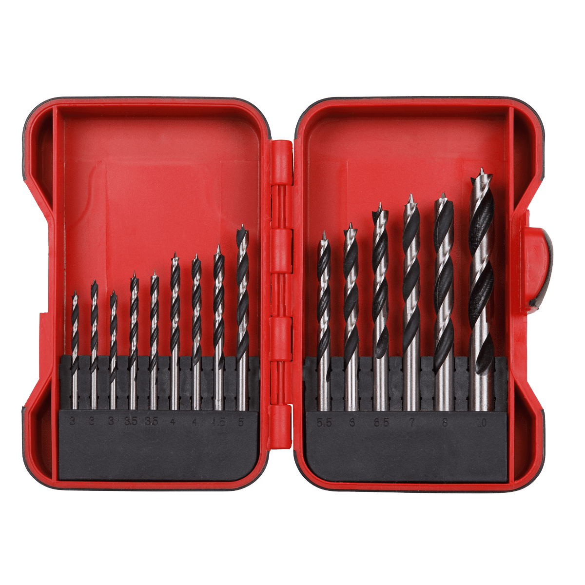 Brad Point Wood Drill Bit Set 15pc