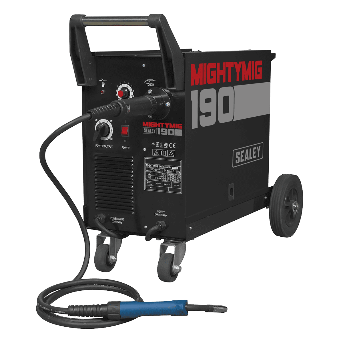 Professional Gas/No-Gas MIG Welder 190A with Euro Torch