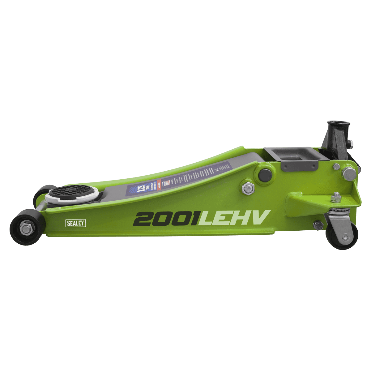 Trolley Jack 2.25 Tonne Low Profile Rocket Lift Hi-Vis Green