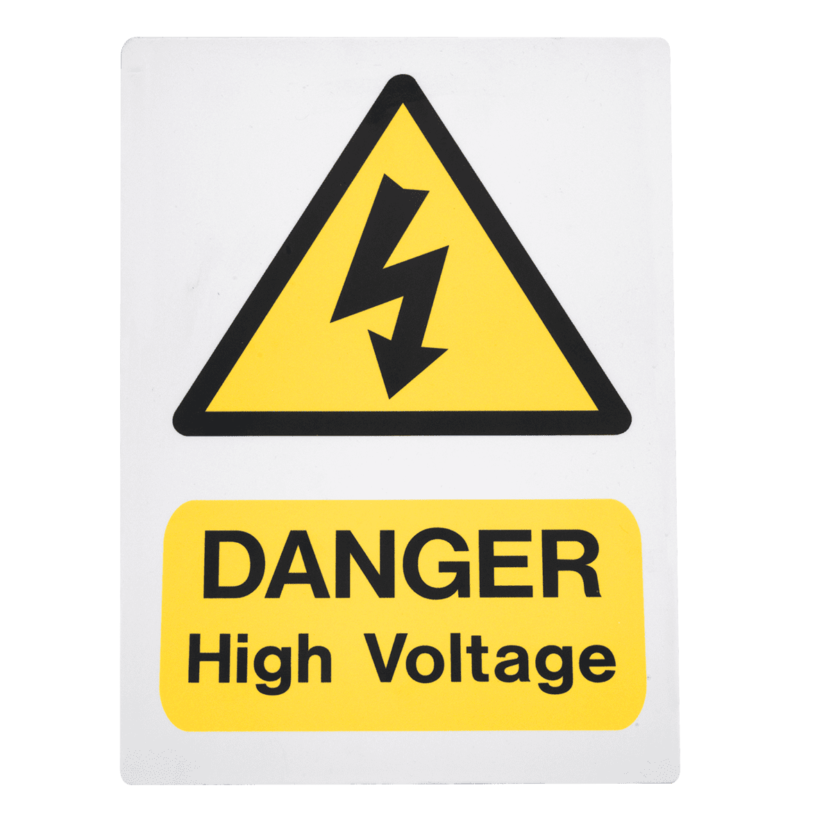 High Voltage Warning Sign 200 x 300mm