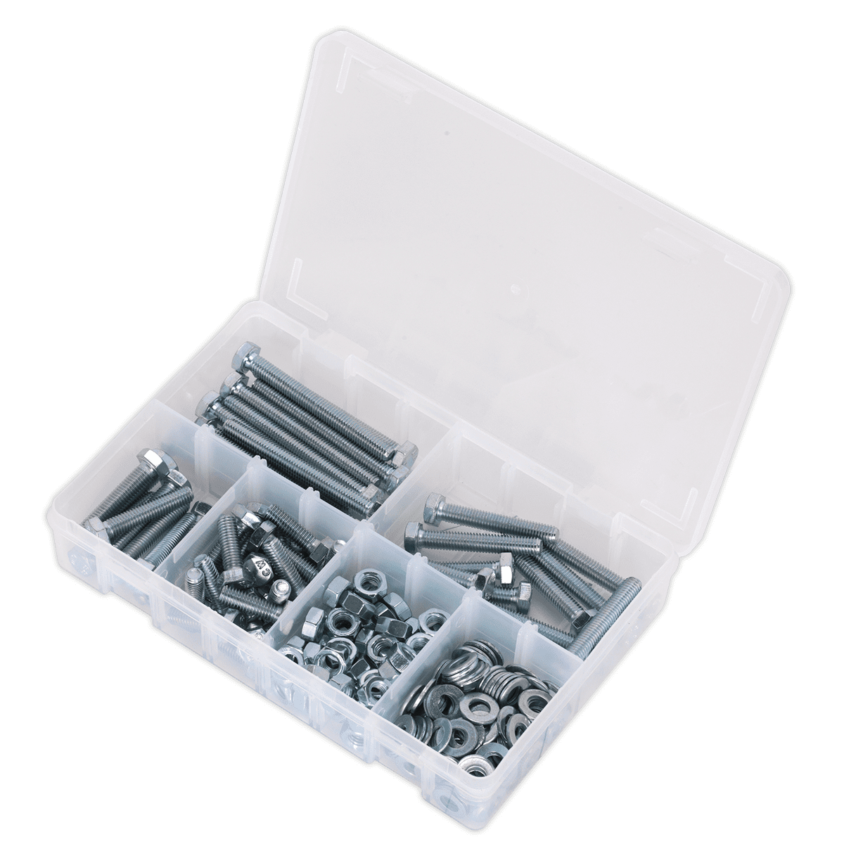 Setscrew, Nut & Washer Assortment 220pc High Tensile M8 Metric