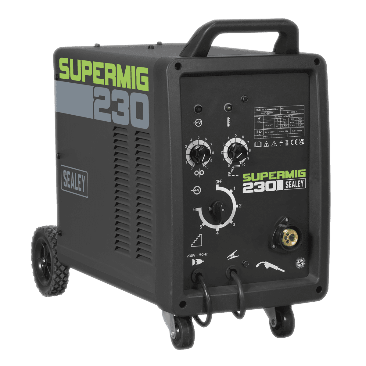 Professional MIG Welder 230A 230V with Binzel® Euro Torch