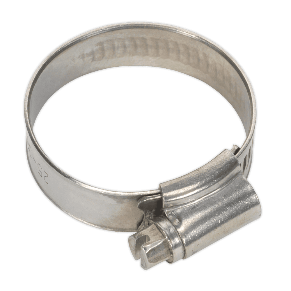 Hose Clip Stainless Steel Ø25-38mm Pack of 10