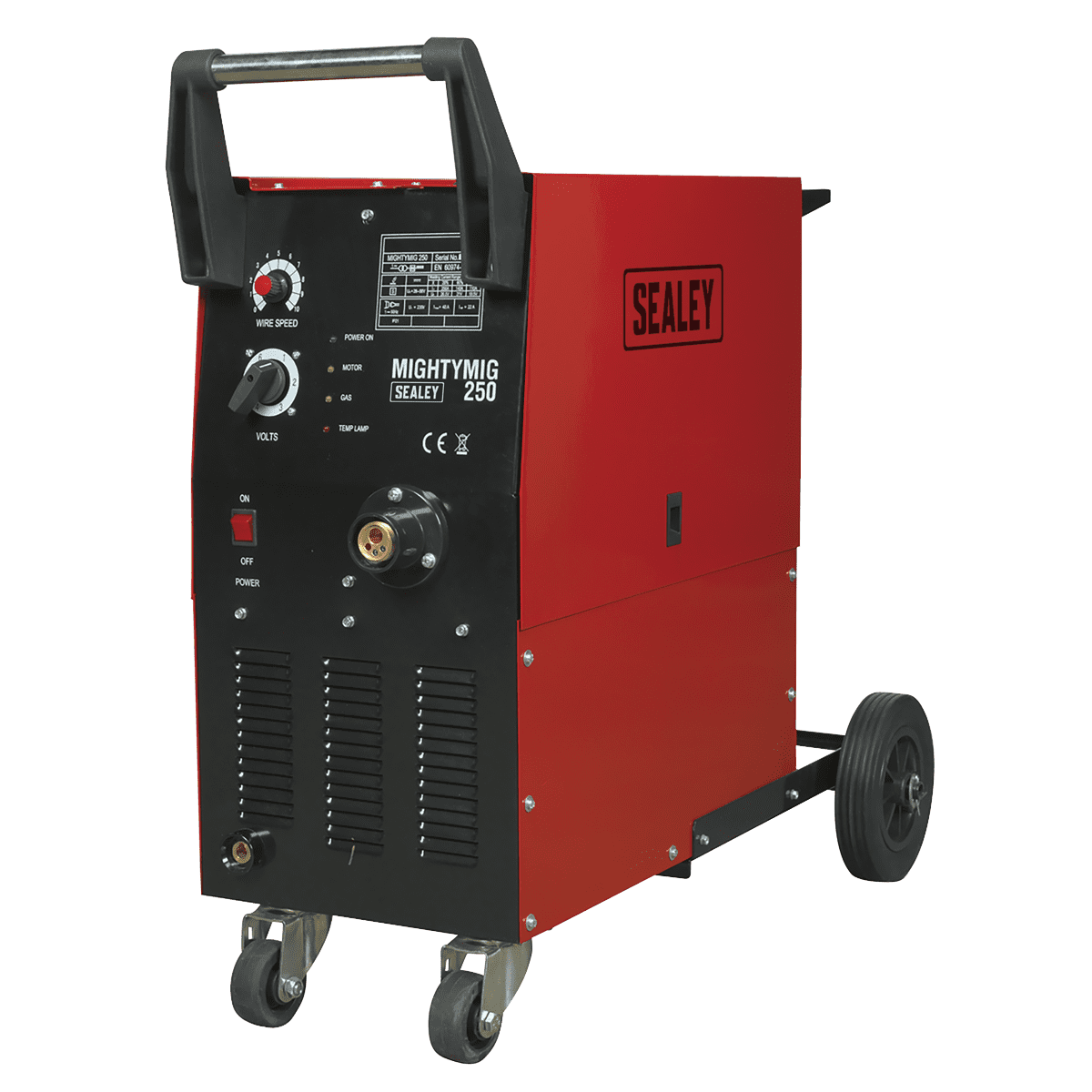 Professional Gas/No-Gas MIG Welder 250A with Euro Torch