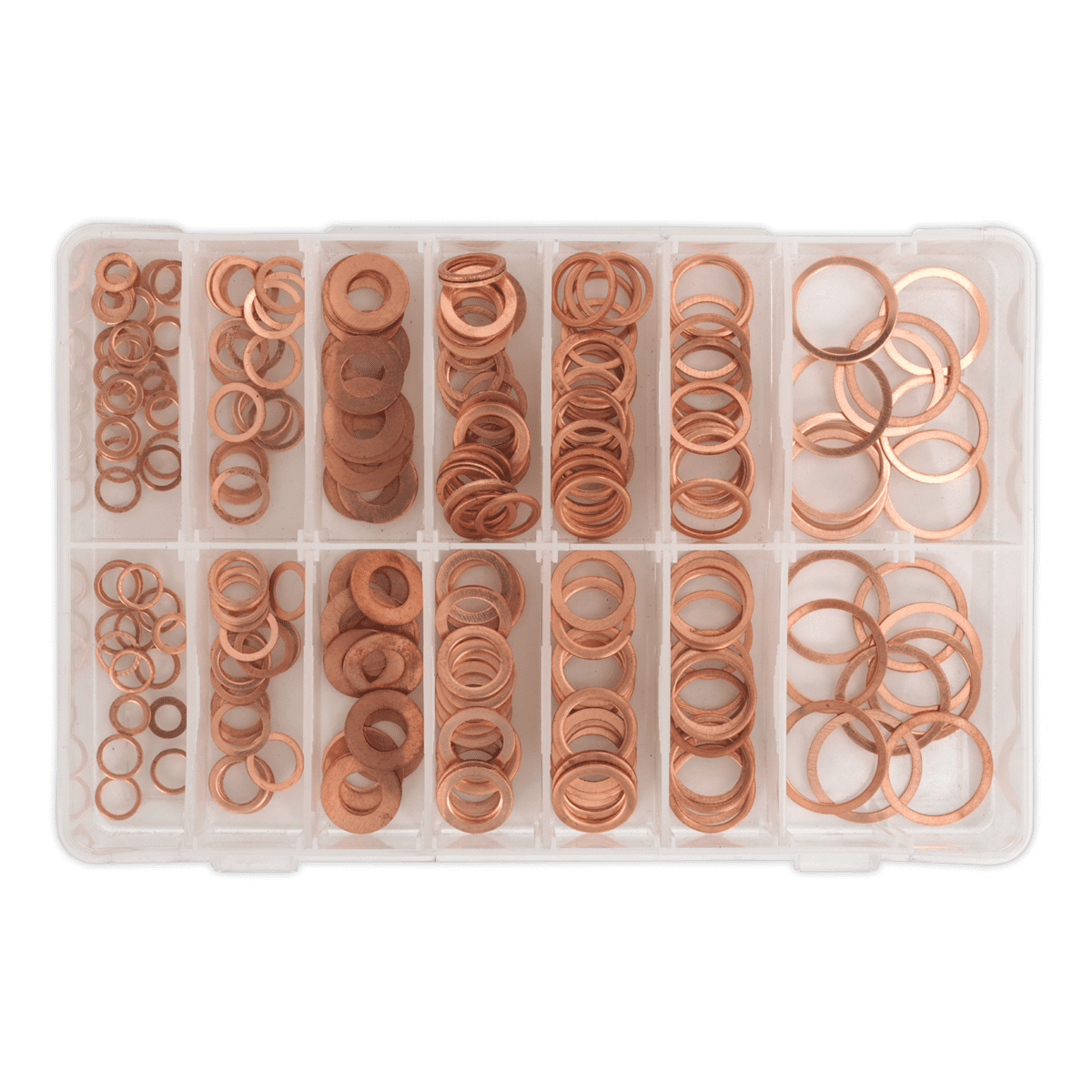 Diesel Injector Copper Washer Assortment 250pc - Metric