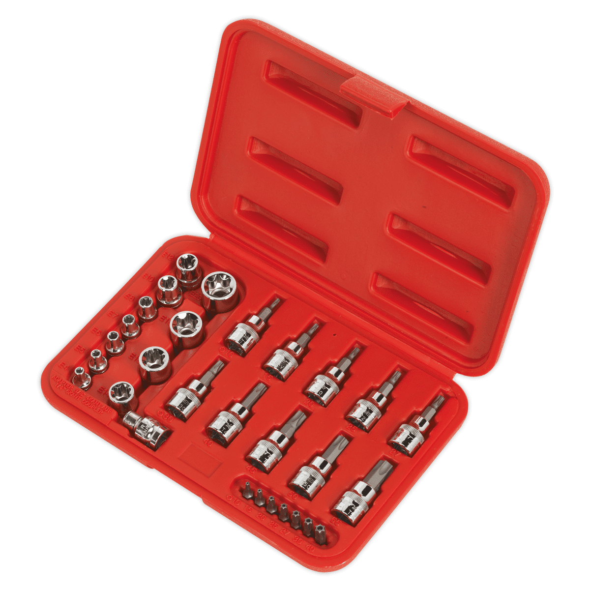 TRX-Star* Socket & Security Bit Set 29pc 1/4"Sq & 3/8"Sq Drive