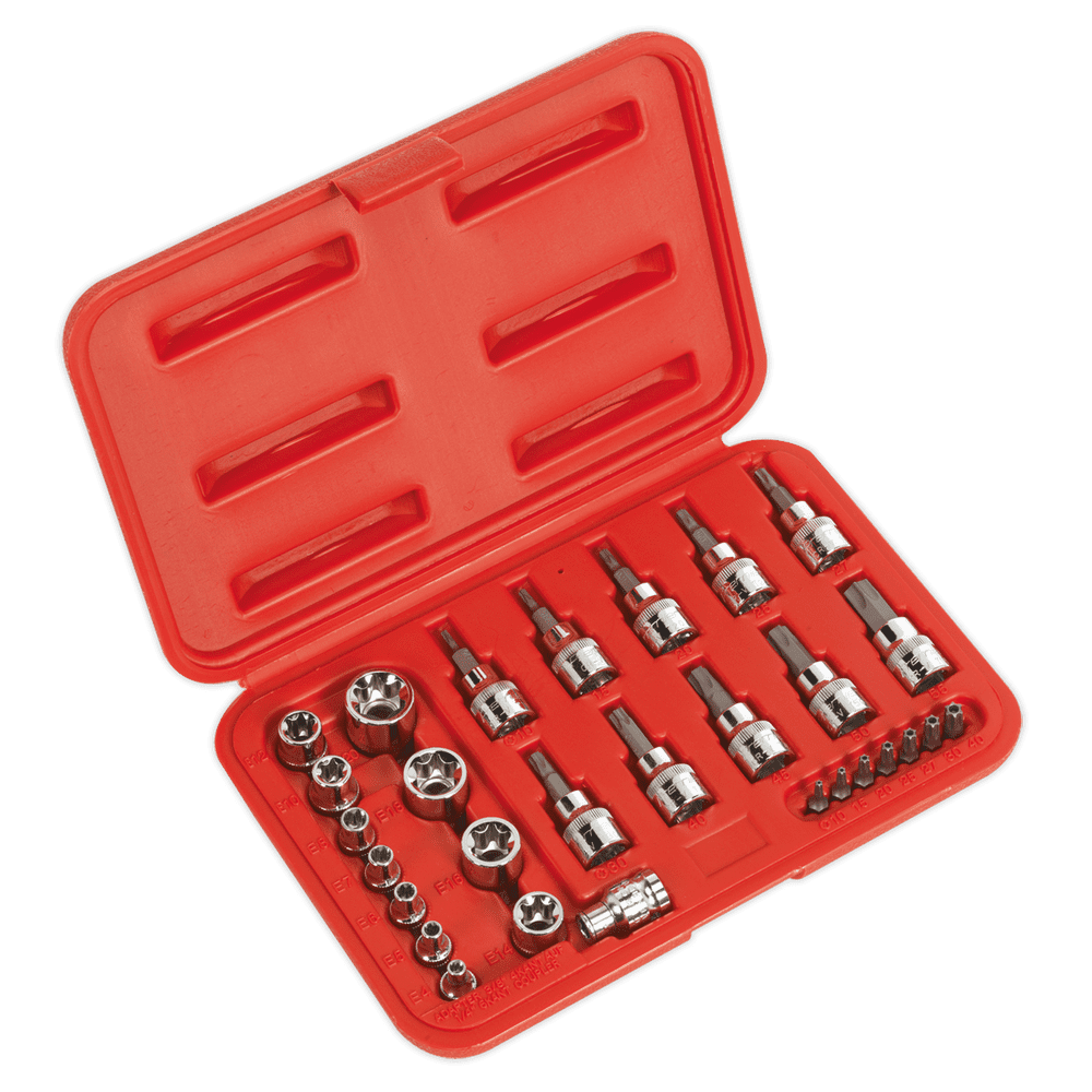 TRX-Star* Socket & Security Bit Set 29pc 1/4"Sq & 3/8"Sq Drive