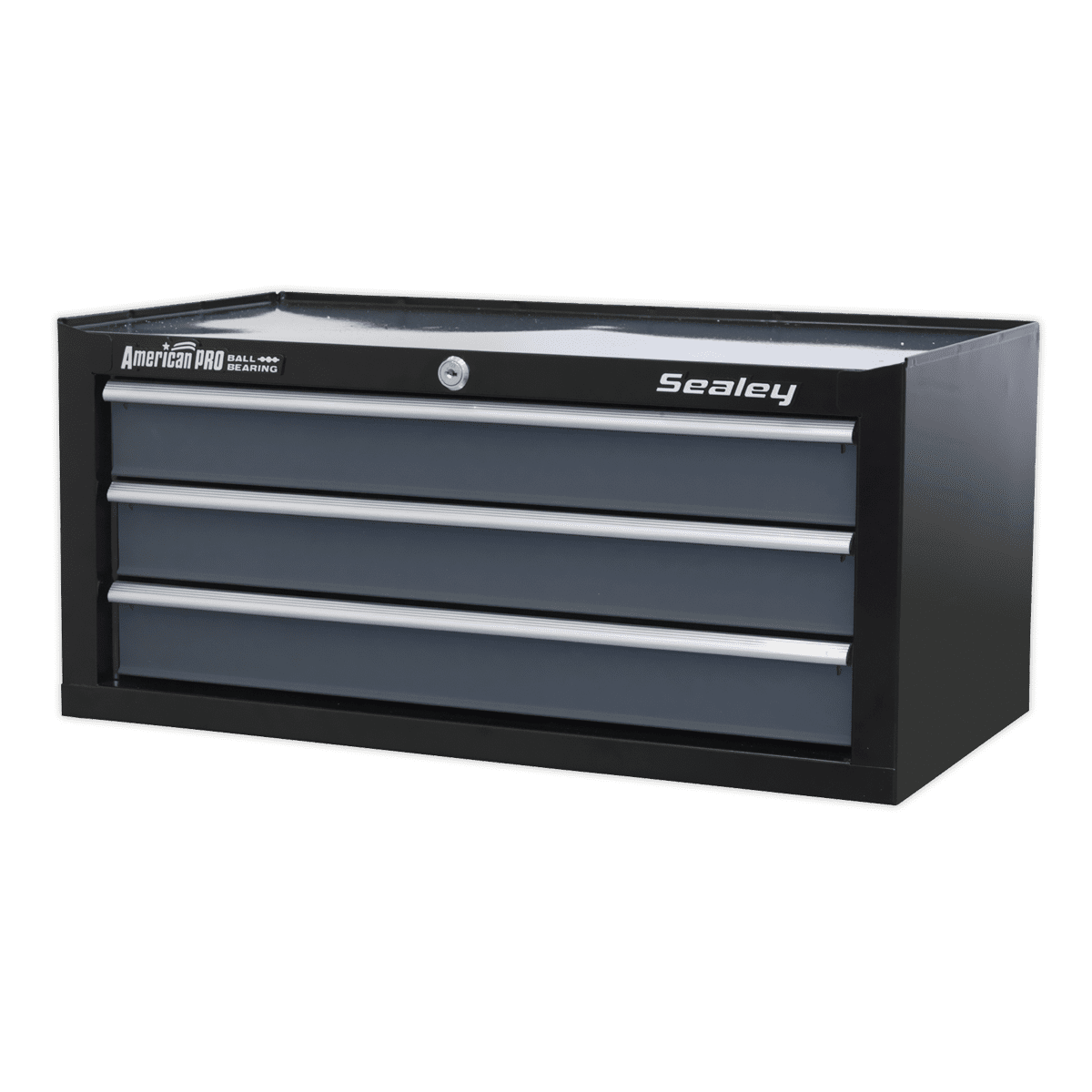 Mid-Box 3 Drawer with Ball-Bearing Slides - Black/Grey