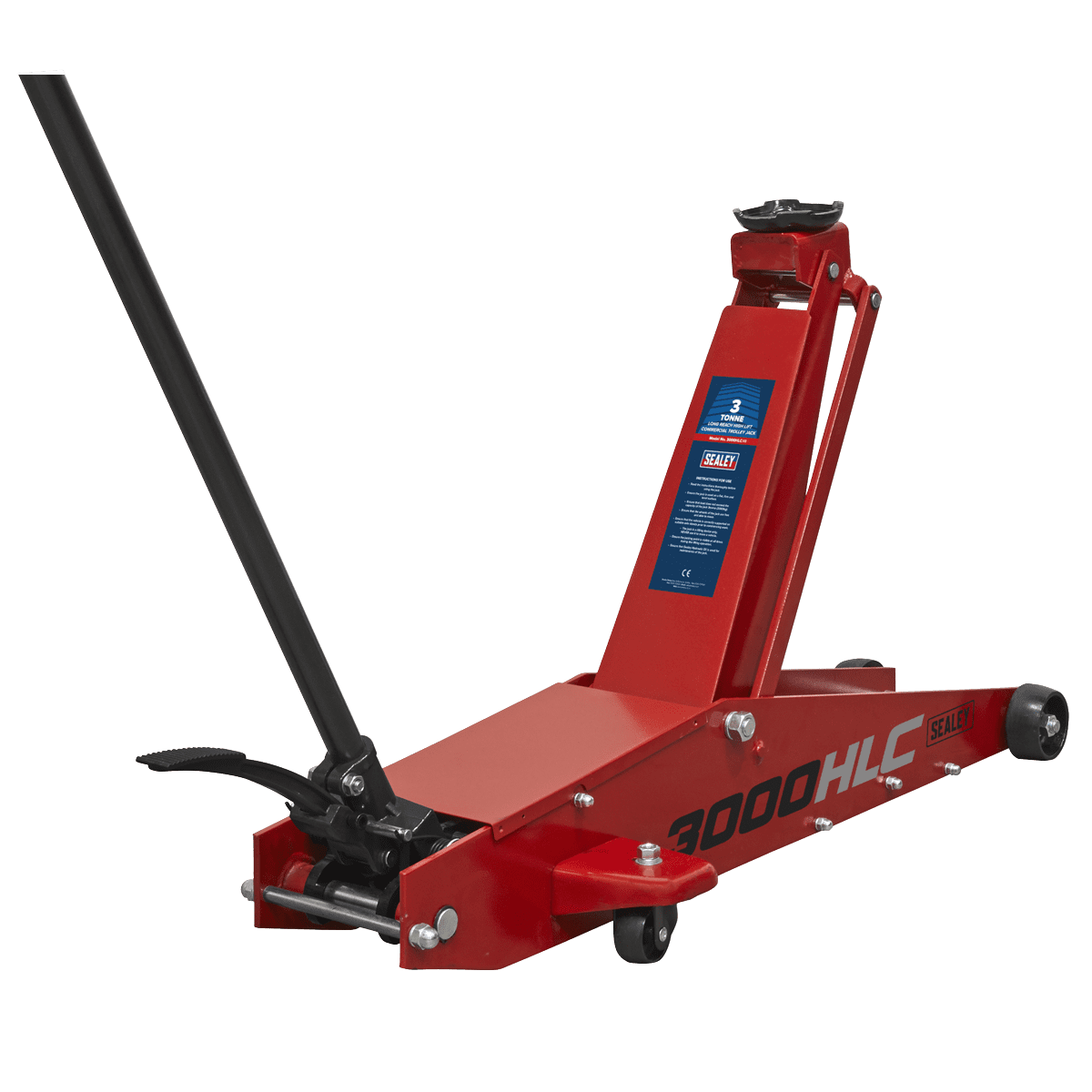 Trolley Jack 3 Tonne Long Reach High Lift