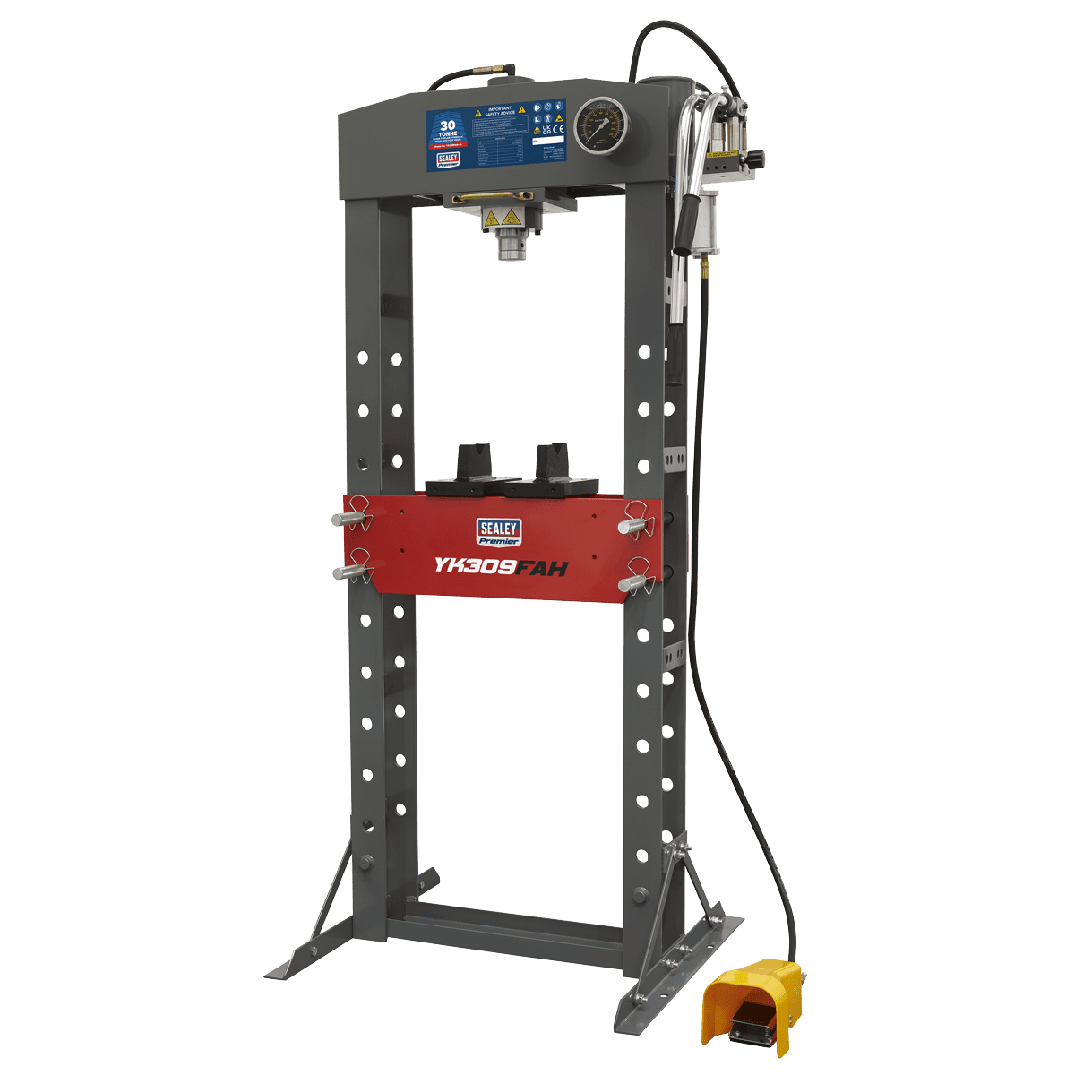 Air/Hydraulic Press 30 Tonne Floor Type with Foot Pedal