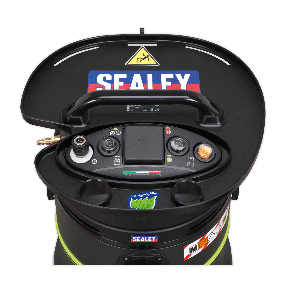 Vacuum Cleaner Industrial Dust-Free Wet/Dry 35L 1000W/230V Plastic Drum ...
