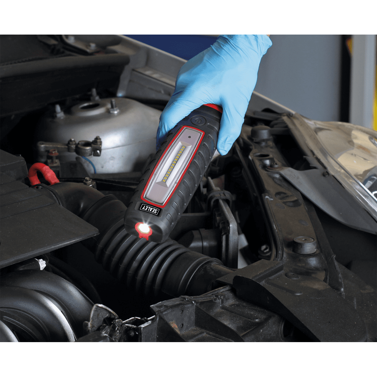 Rechargeable 360° Inspection Light 14 SMD & 3W SMD LED Black Lithium-ion