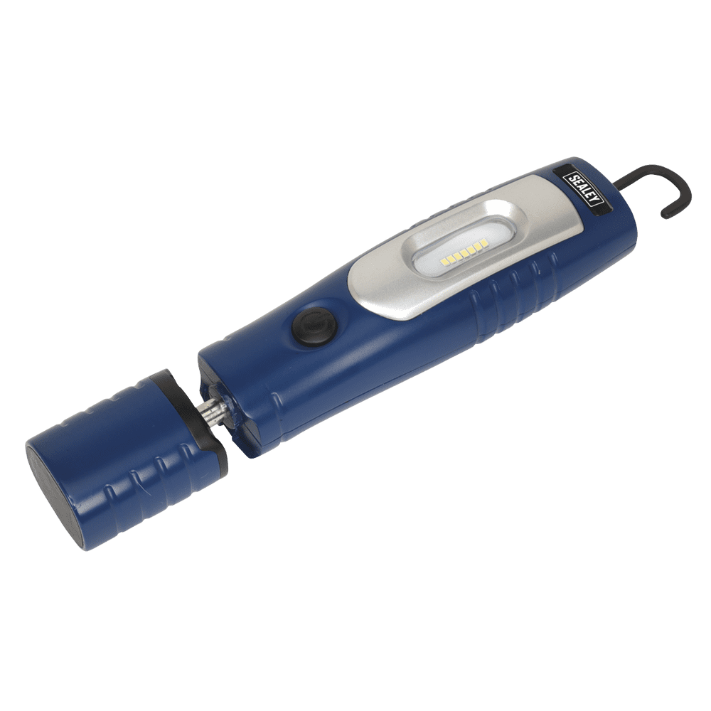 Rechargeable 360° Inspection Light 7 SMD & 3W SMD LED Blue Lithium-ion