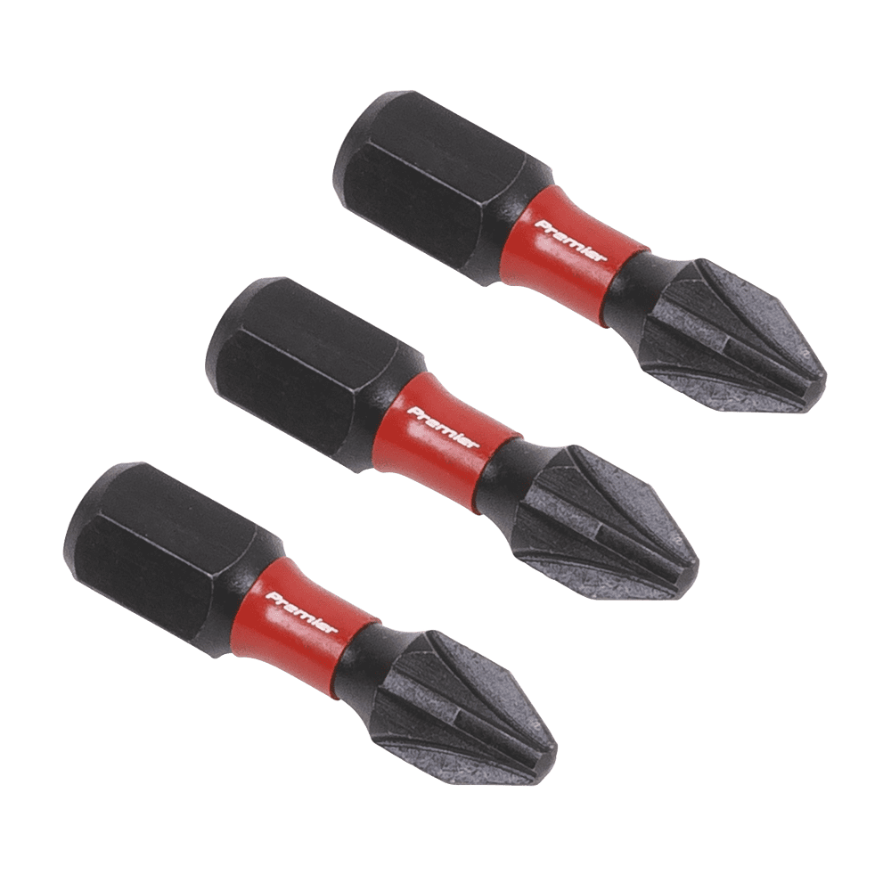 Pozi #2 Impact Power Tool Bits 25mm - 3pc