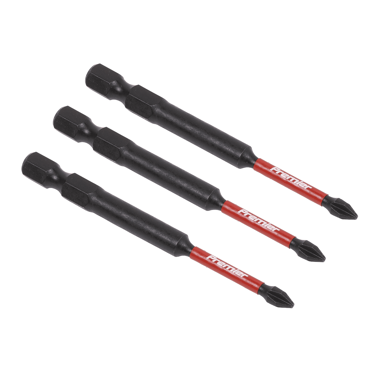 Phillips #1 Impact Power Tool Bits 75mm - 3pc