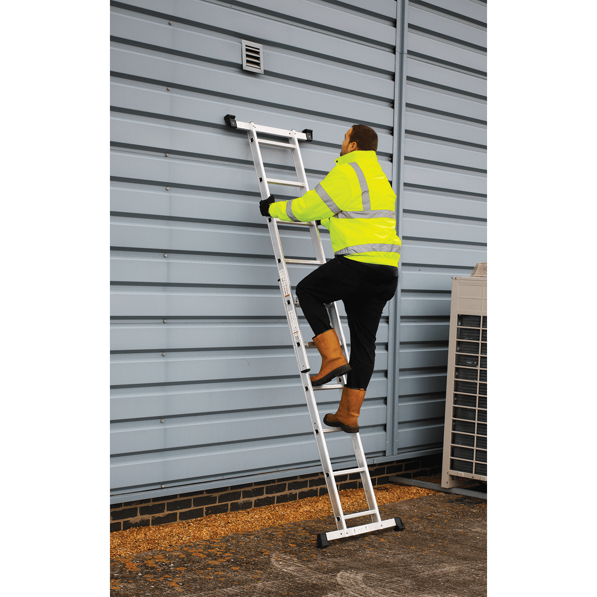 Aluminium Scaffold Ladder 4-Way EN 131