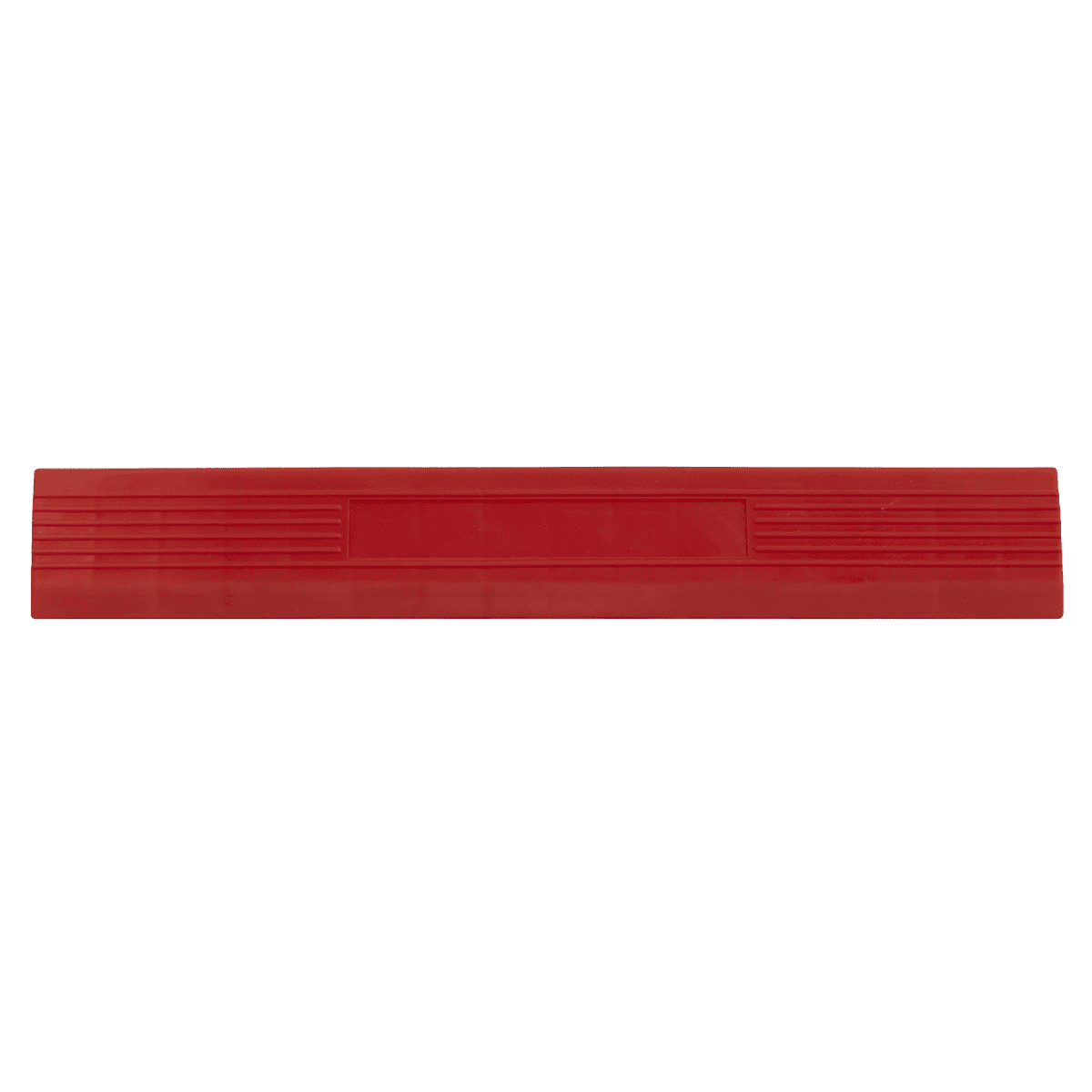 Polypropylene Floor Tile Edge 400 x 60mm Red Male - Pack of 6