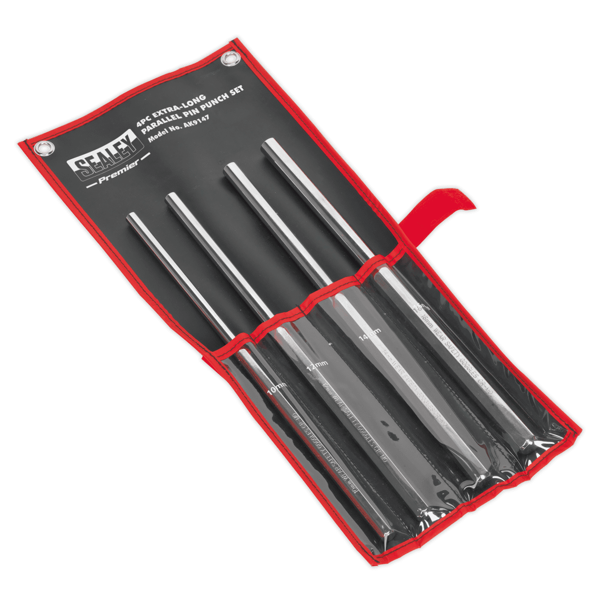 Parallel Pin Punch Set 4pc Extra Long