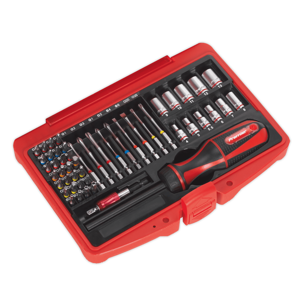 Fine Tooth Ratchet Screwdriver & Accessory Set 51pc