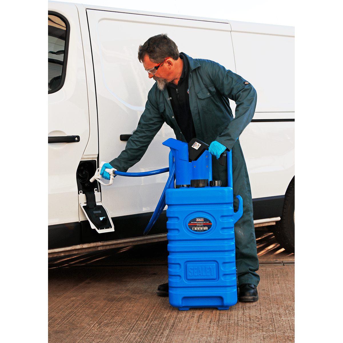 Mobile Dispensing Tank 55L with AdBlue® Pump - Blue